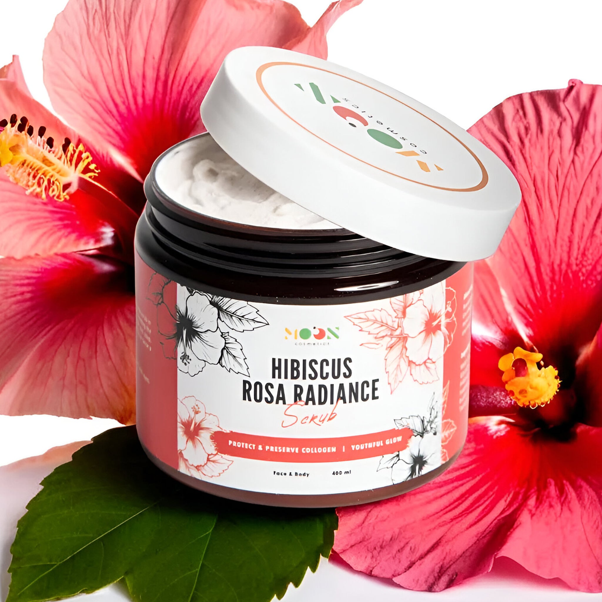 Hibiscus Rosa Radiance Scrub – Moon Cosmetics